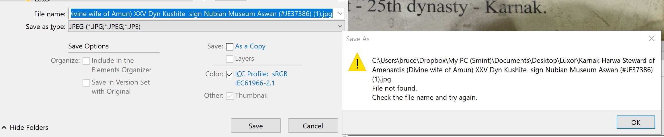 PSE 2022 Save As.. - Adobe Support Community - 12715367